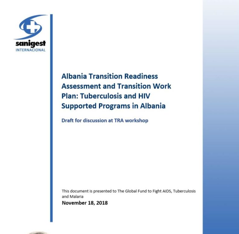 Albania TRA report and workplan Mekanizmi koordinues Vendor